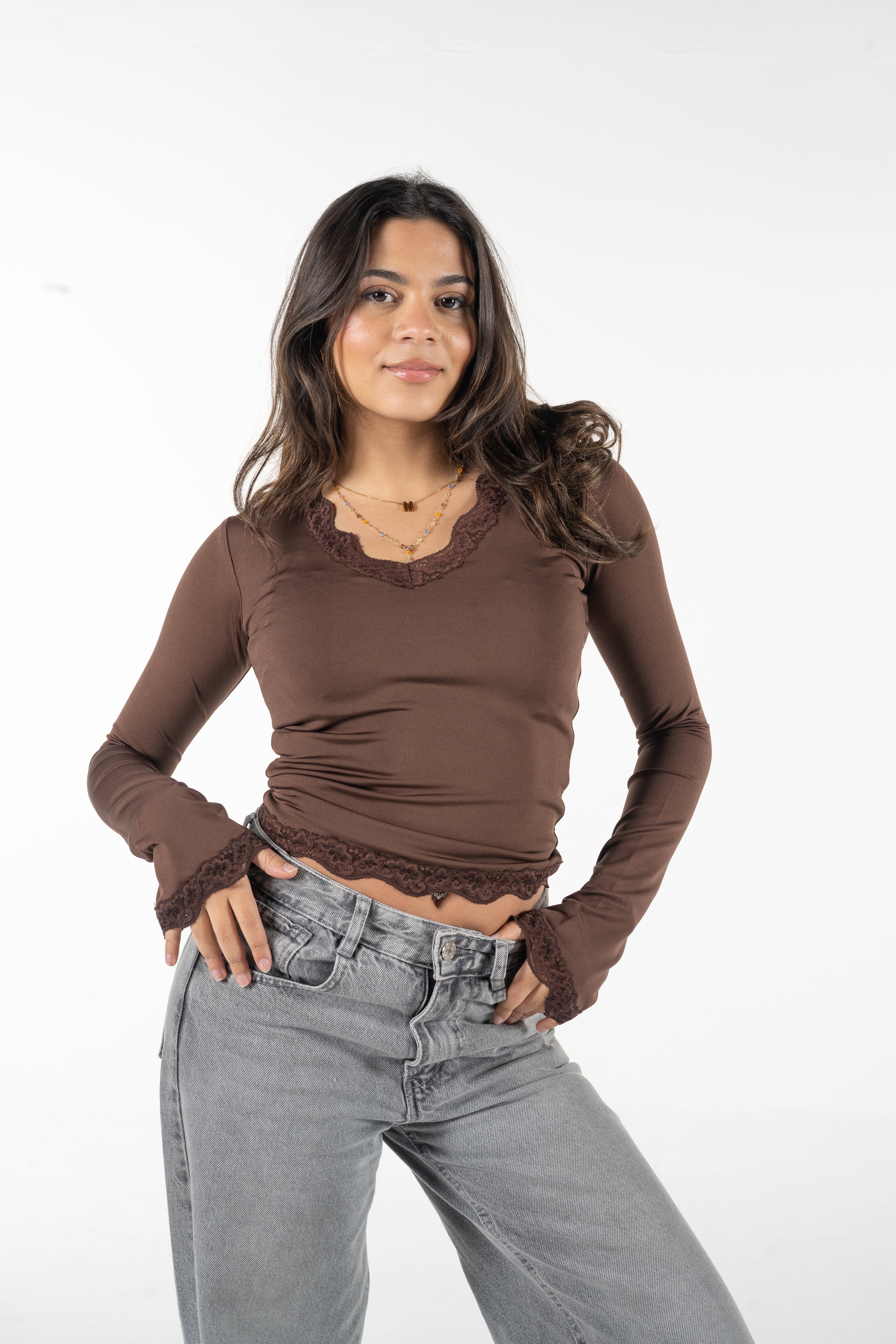 V lace top – Susie